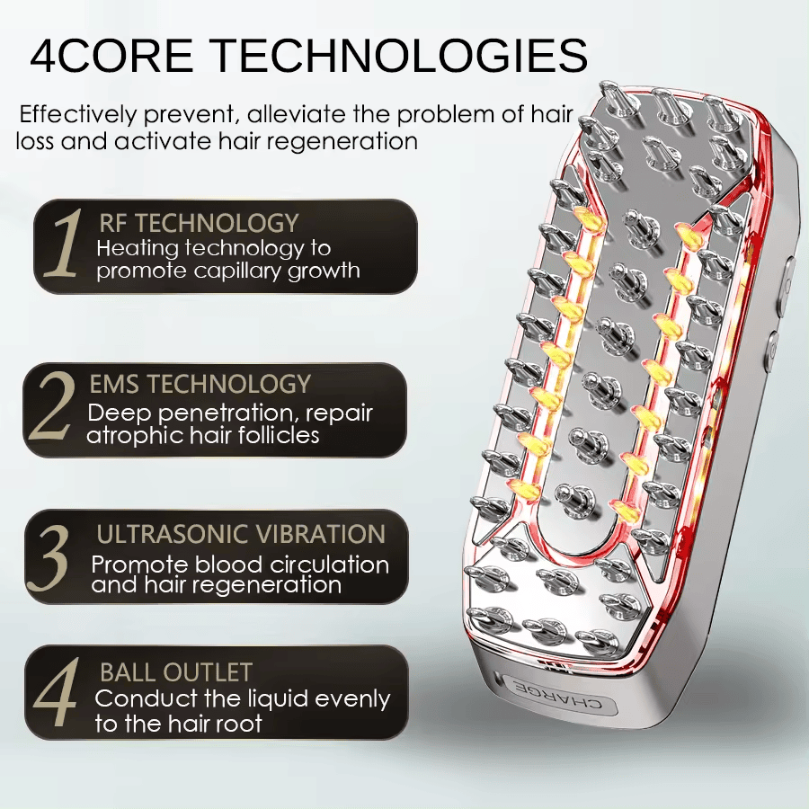 Red Light Therapy Laser Hair Brushes Scalp